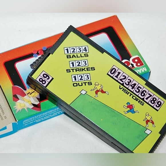 Games | Vintage Super Accord Mlb Magnetic Baseball Board Travel Game ...